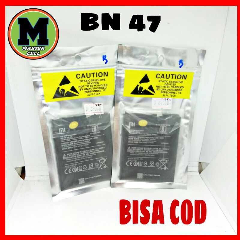 Jual BATERAI BATRE BATTERY XIAOMI REDMI 6 PRO BN47 BN 47 MURAH ...