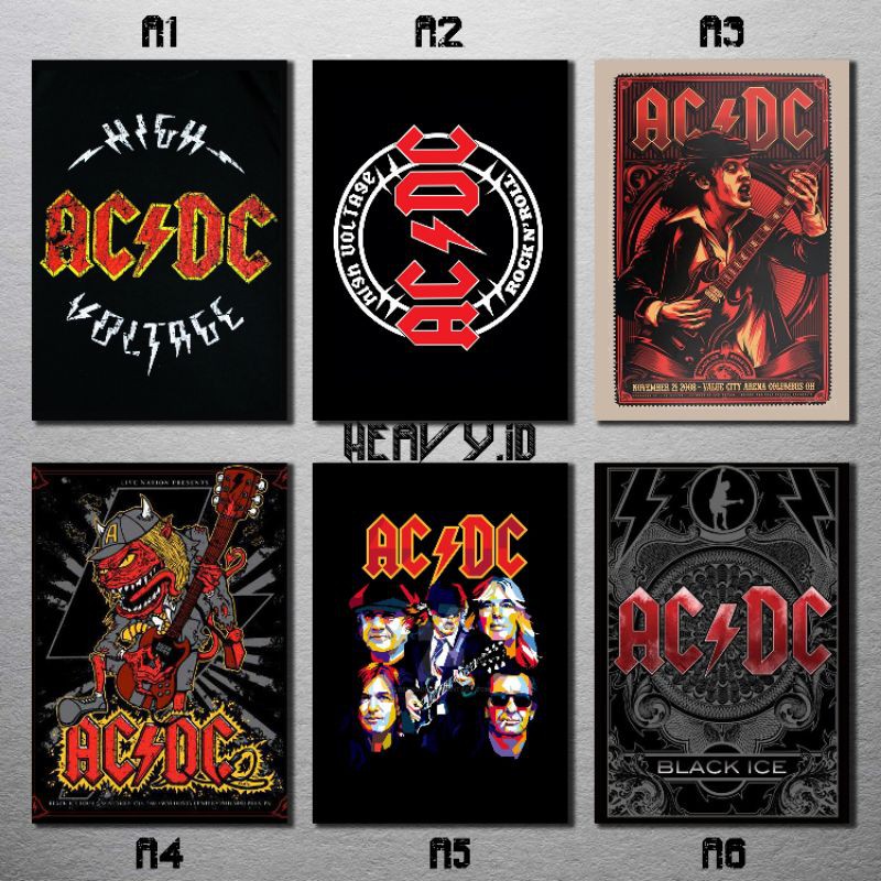Jual POSTER BAND A3 ACDC | Shopee Indonesia