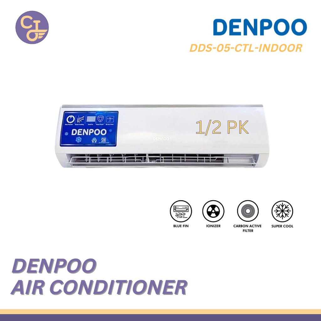 Jual AIR CONDITIONER DENPOO AC DDS 05 CTL INDOOR ( UNIT ONLY ) | Shopee ...