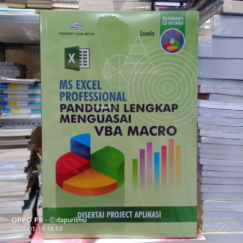 Jual Buku Original: MS Excel Profesional Panduan Lengkap Menguasai VBA MACRO Disertai Project ...