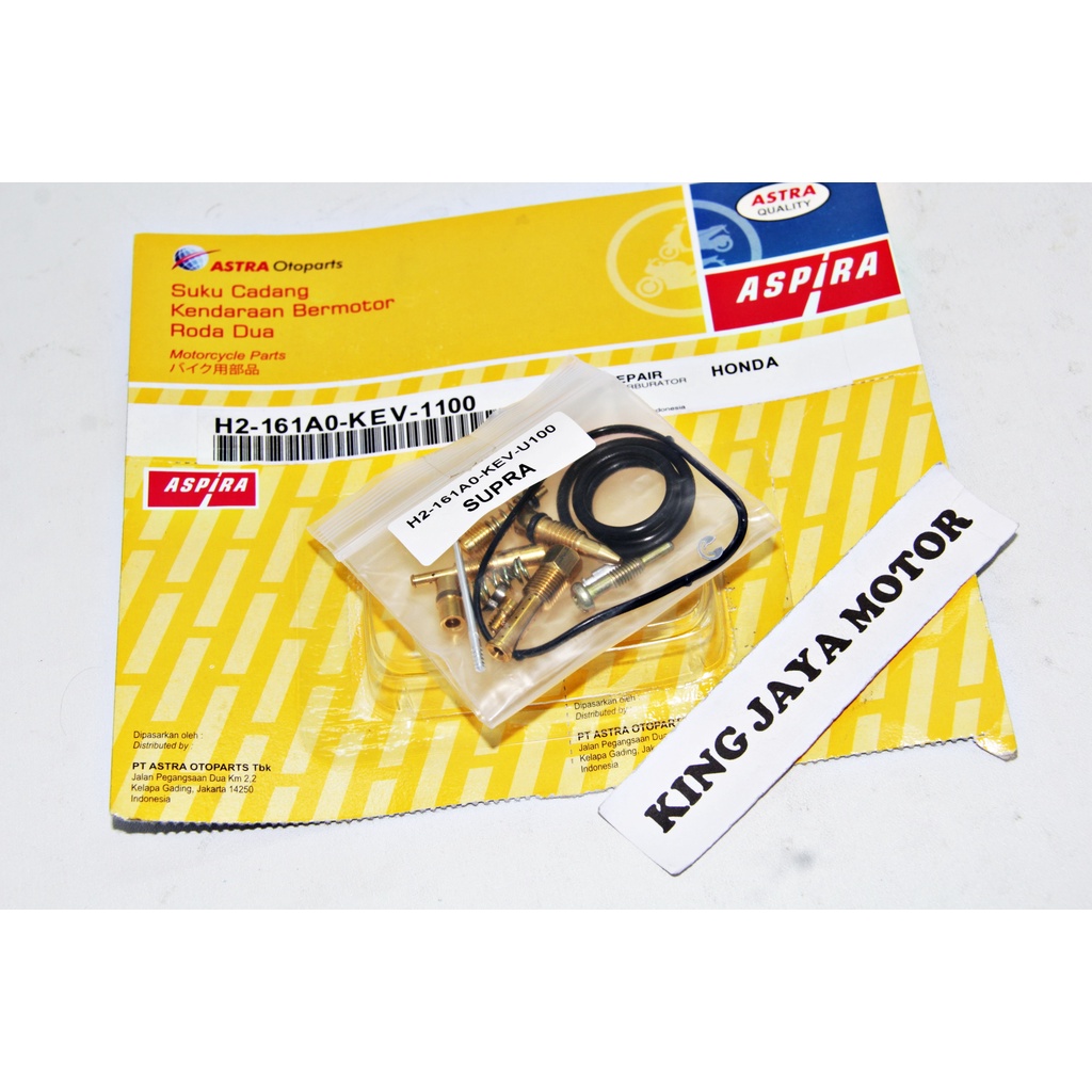 Jual REPAIR KIT KARBURATOR GRAND SUPRA X 100 MERK ASPIRA ASTRA OTOPARTS ...