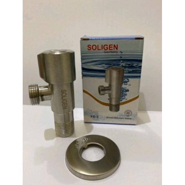 Jual Stop Kran Closet Stainless Soligen 1/2" | Shopee Indonesia