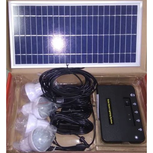 Jual Solar Home Lighting Paket Solar Cell 4 Lampu 8wp Paket Solar Cell ...