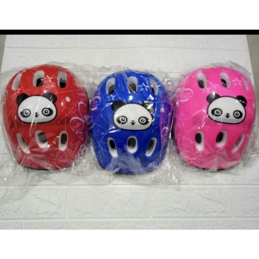 Jual Helm helmet anak sepatu roda/sepeda anak motif panda | Shopee Indonesia