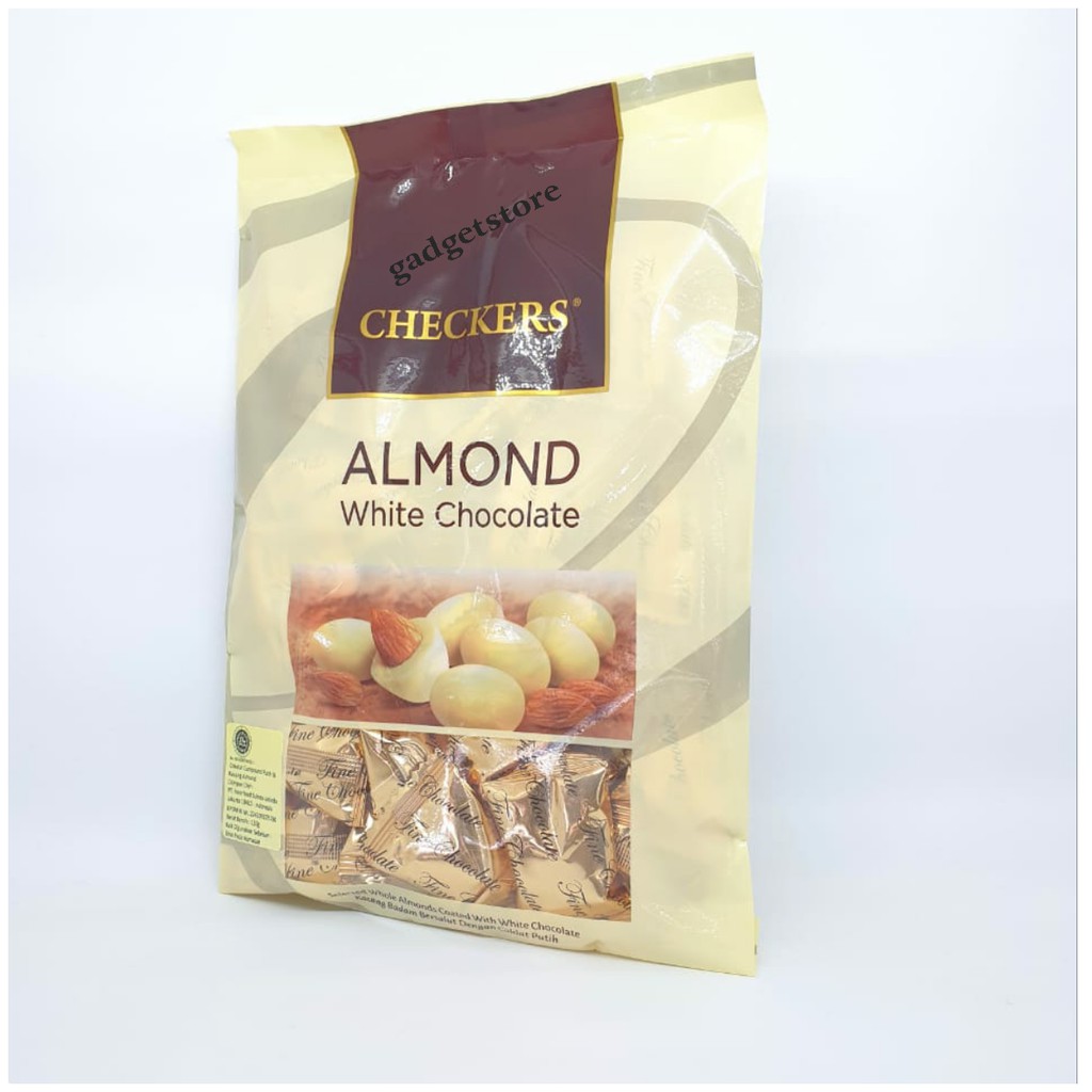 Jual Checkers Almond White Chocolate 150g | Shopee Indonesia