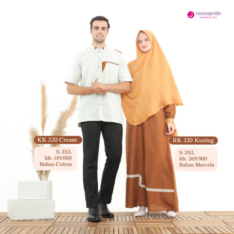 Jual COUPLE TERBARU RAUNA RK 320 KUNING/KK 320 CREAM | Shopee Indonesia