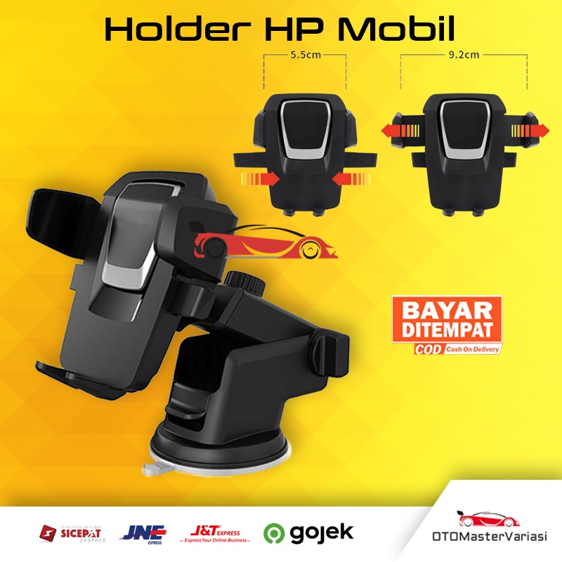 Jual Car Holder hp Mobil Dashboard dan Kaca Phone Holder Mobil Tripod ...