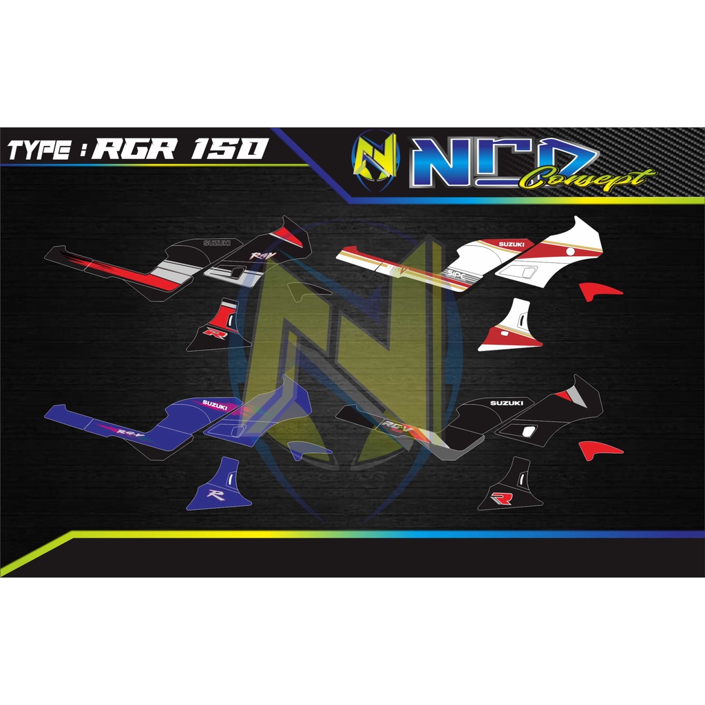 Jual STICKER SRIPING SUZUKI RGV / RGR 150 THAILAND | Shopee Indonesia