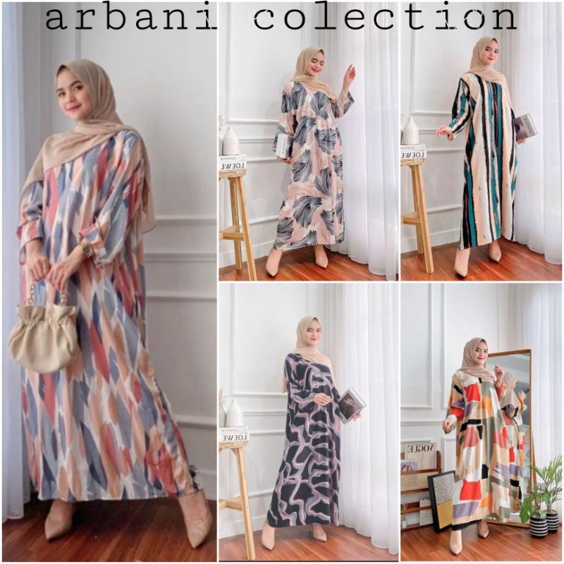 Jual daster lengan panjang LD 120 bawah mata kaki, viral kekinian, busui terlaris ARBANI ...