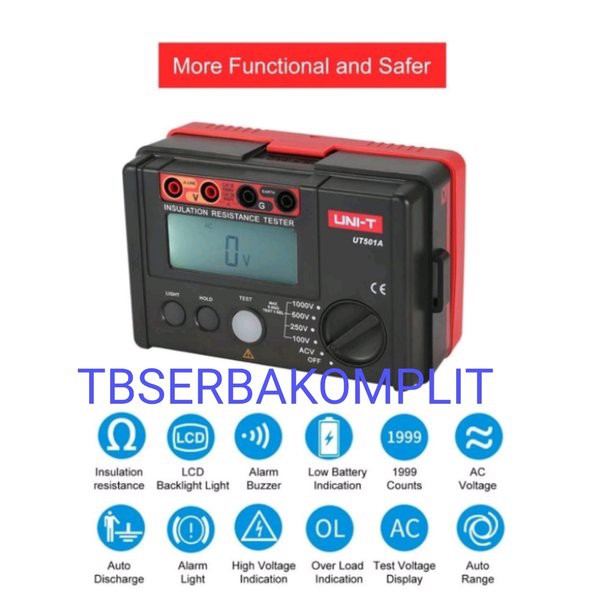 Jual Uni T UT501A Digital Insulation Resistanse Tester 1000V UT-501A ...