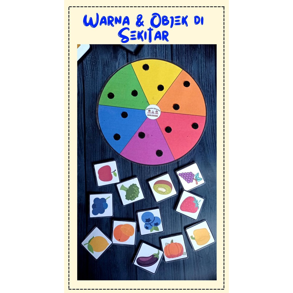 Jual Mengelompokkan Color Objek Busy Page Worksheet Paud Mencocokan ...