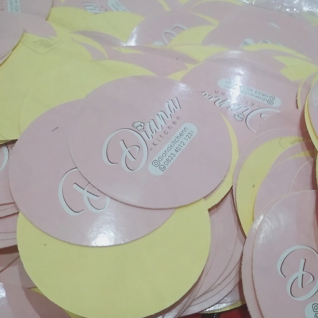 Jual Stiker Vynil Susu A3+ Cutting Die Cut/Putus D 4cm Potong bentuk ...