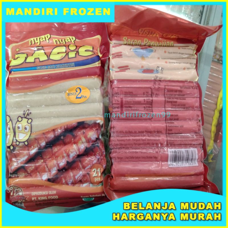 Jual NYAP NYAP Sosis Sapi Basis 500gr | Shopee Indonesia