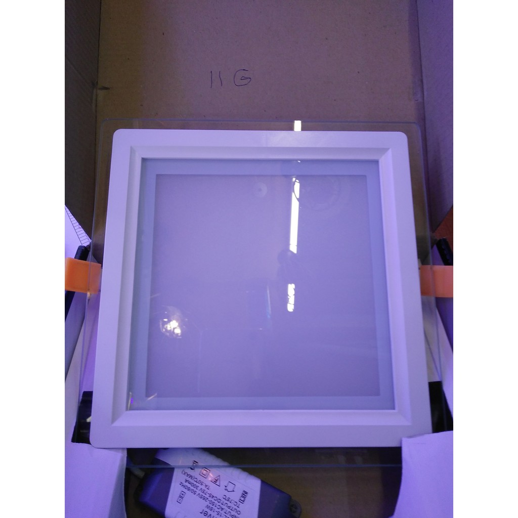 Jual Lampu Panel LED 18w 18watt 18 Watt 18 W List Body Kaca Glass ...