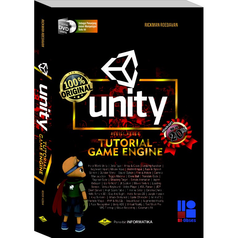 Jual UNITY TUTORIAL GAME ENGINE Edisi Revisi Kedua + DVD | Shopee Indonesia
