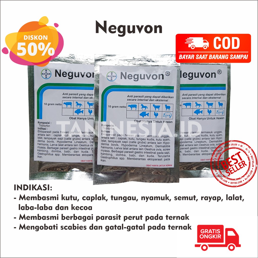 Jual OBAT ANTI PARASIT PEMBASMI SERANGGA BAYER NEGUVON | PROMO COD ...