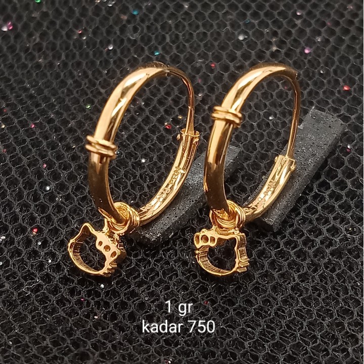 Jual Anting Jipsi Emas 17K - Toko Emas Gajah Online Kadar 750 - model ...
