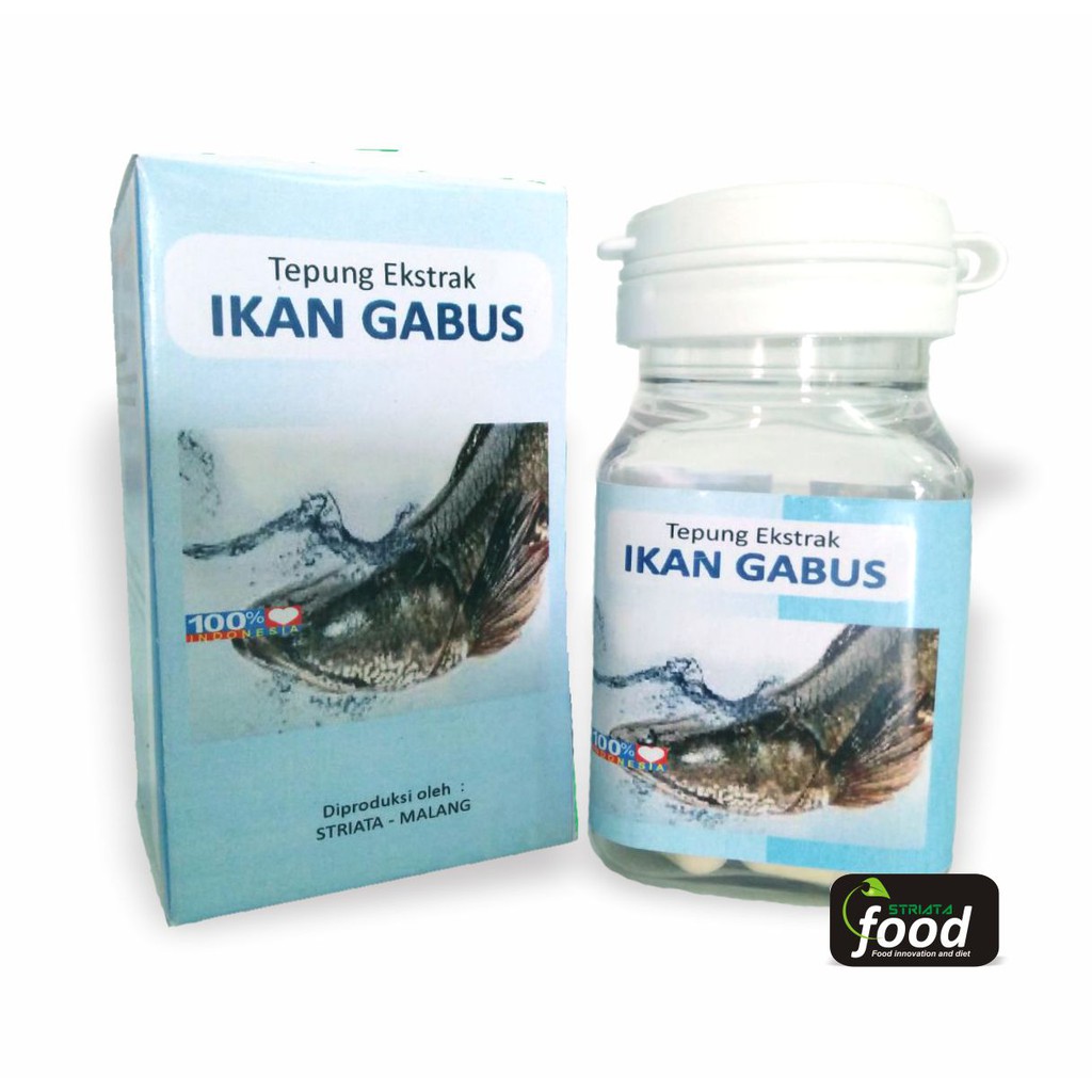Jual Kapsul Ekstrak Ikan Gabus STRIATA isi 30 kapsul. | Shopee Indonesia