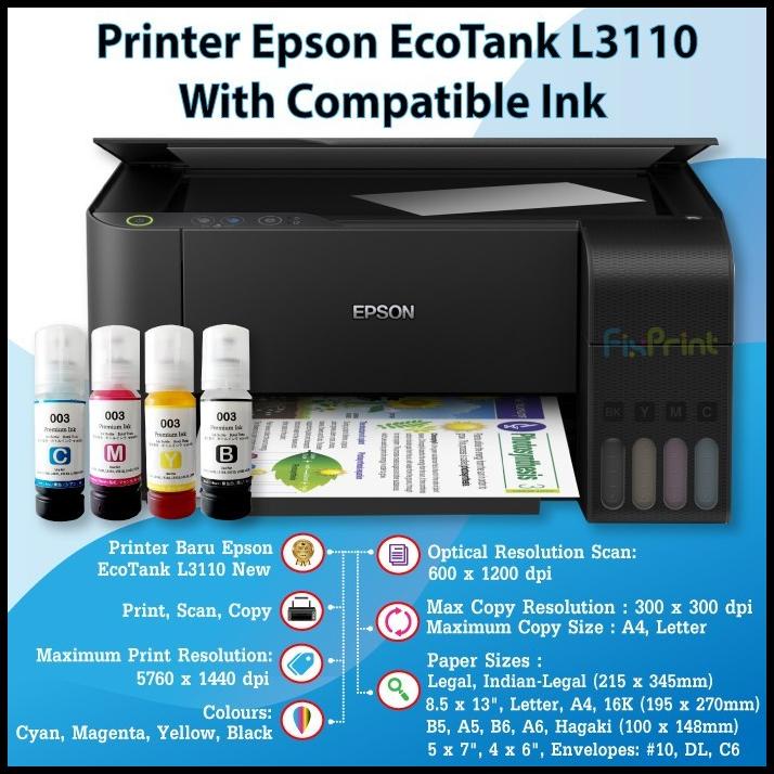 Jual Printer Epson L3110 All In One Print Scan Copy Ink Tank L 3110 ...