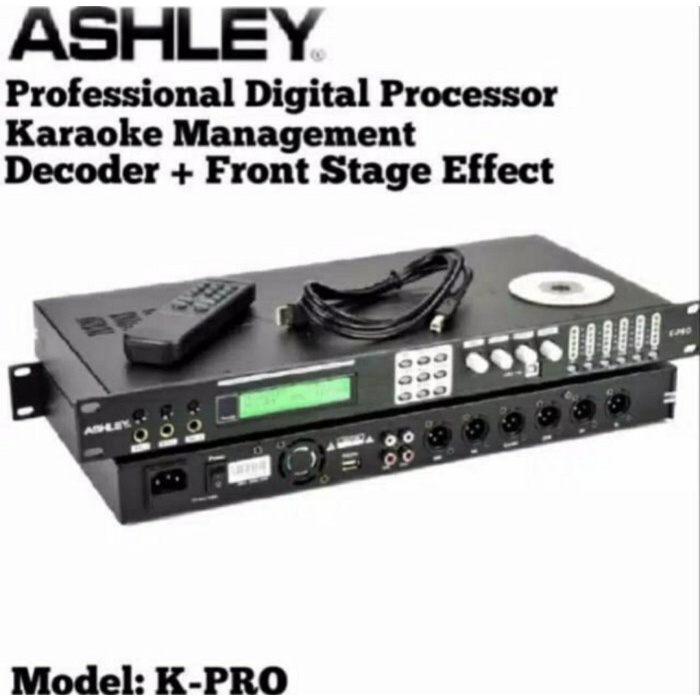 Jual Digital Processor Karaoke Management Ashley K-Pro K Pro Kpro ...
