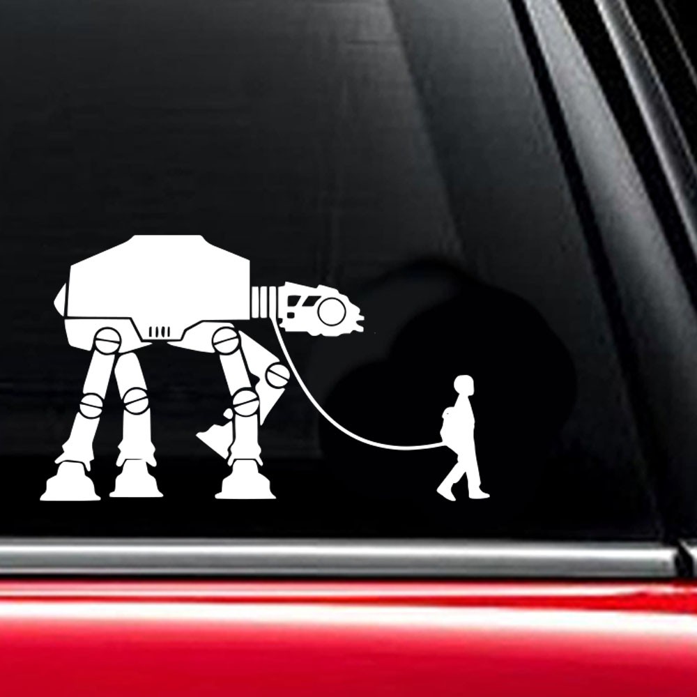 Jual Stiker Mobil Anak & pet Robot AT-AT Star Wars Sticker Car Decal ...