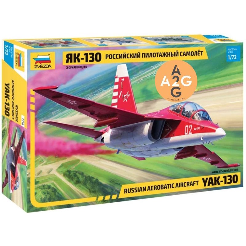 Jual Model kit Zvezda 1/72 Yakovlev Yak-130 Russian aerobatic aircraft ...