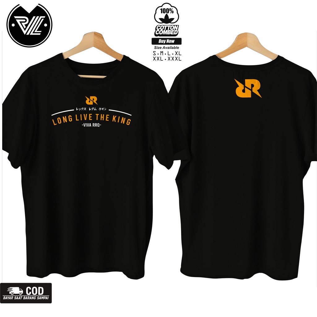 Jual Sale!! Tshirt Baju Kaos RRQ JAPAN KING ESPORT / Kaos Gamers / Kaos ...