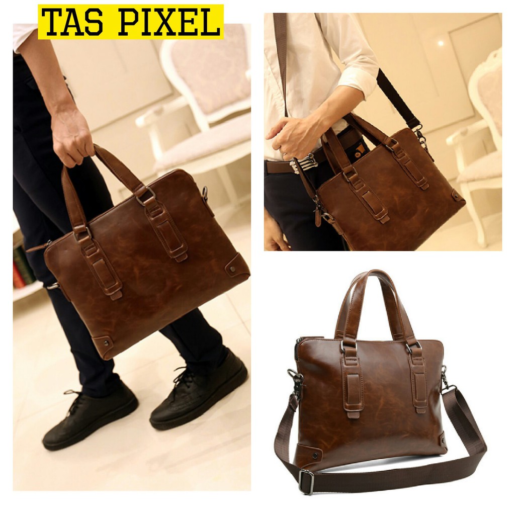 Jual Tas Kerja/Tas Kantor impor PIXEL (tali selempang bisa dilepas ...