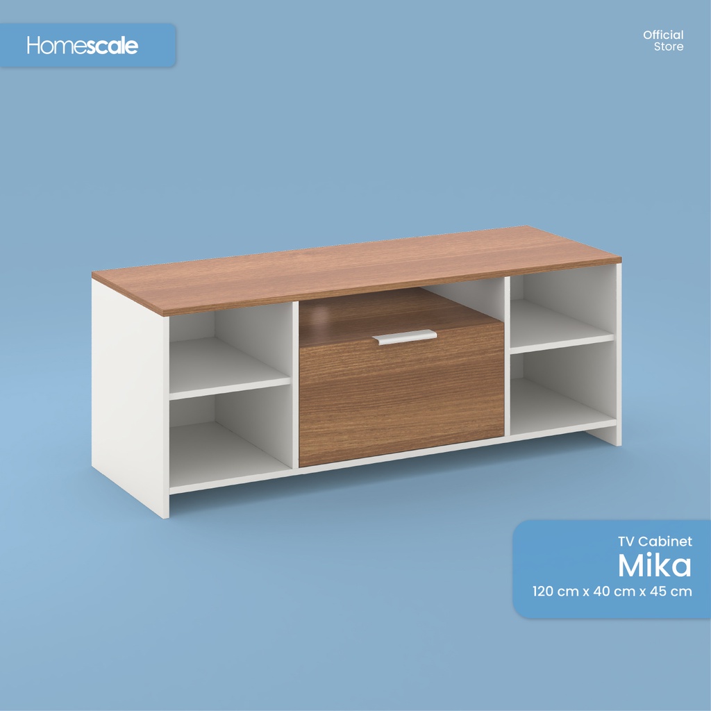 Jual HOMESCALE Meja RAK TV / TV Cabinet Minimalis MIKA dengan Laci ...