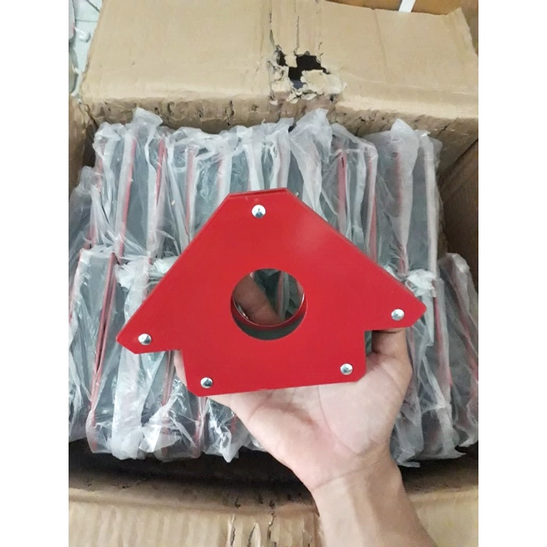 Jual Smart Magnet Jumbo 5" 75lbs klem magnet siku alat bantu Las ...