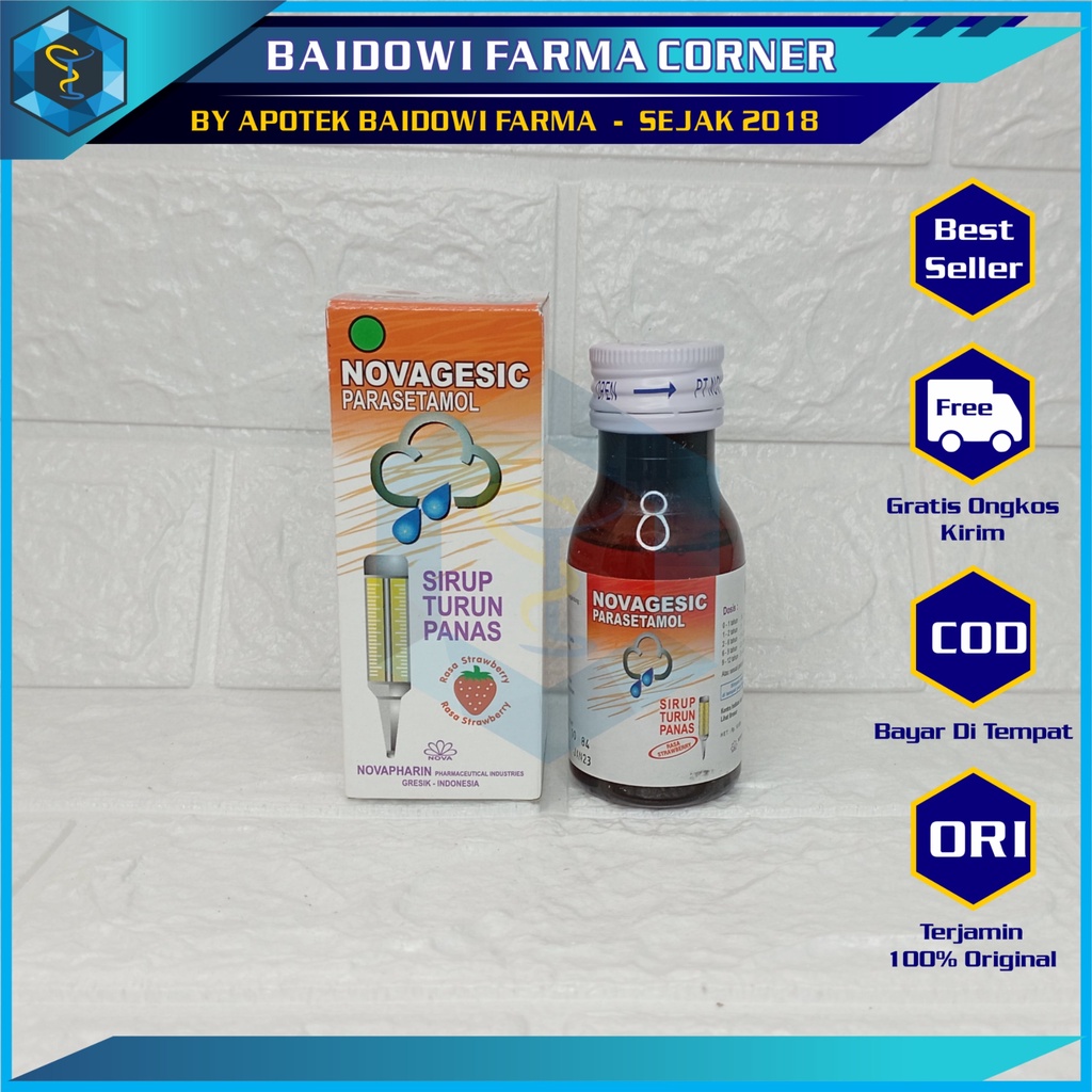 Jual NOVAGESIC SYRUP PARASETAMOL 60 ML | Shopee Indonesia