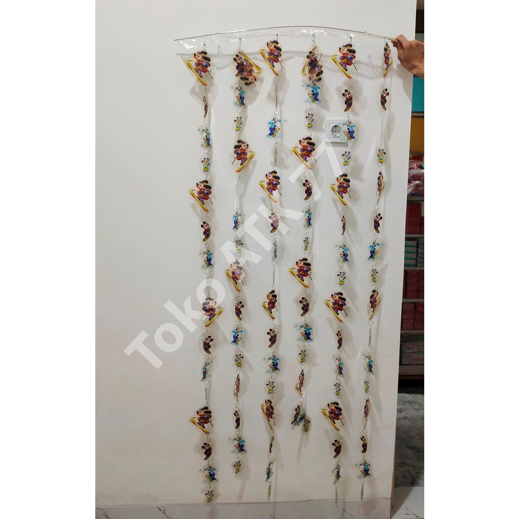 Jual Kirai Kerai Tirai Pintu Sekat Penutup Ruangan 80cm x 175cm Miki ...