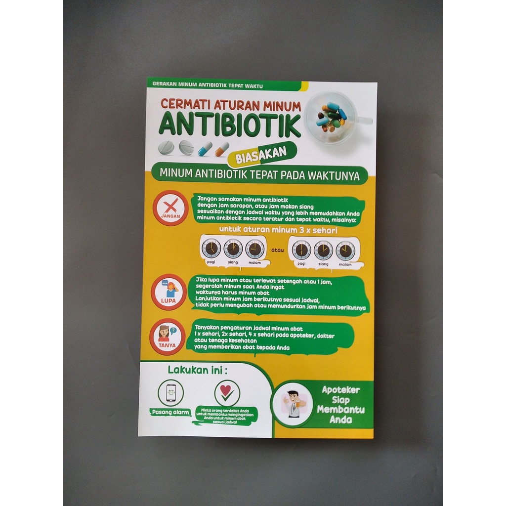 Jual Poster Kesehatan, Poster Farmasi, Poster Aturan Minum Antibiotik ...
