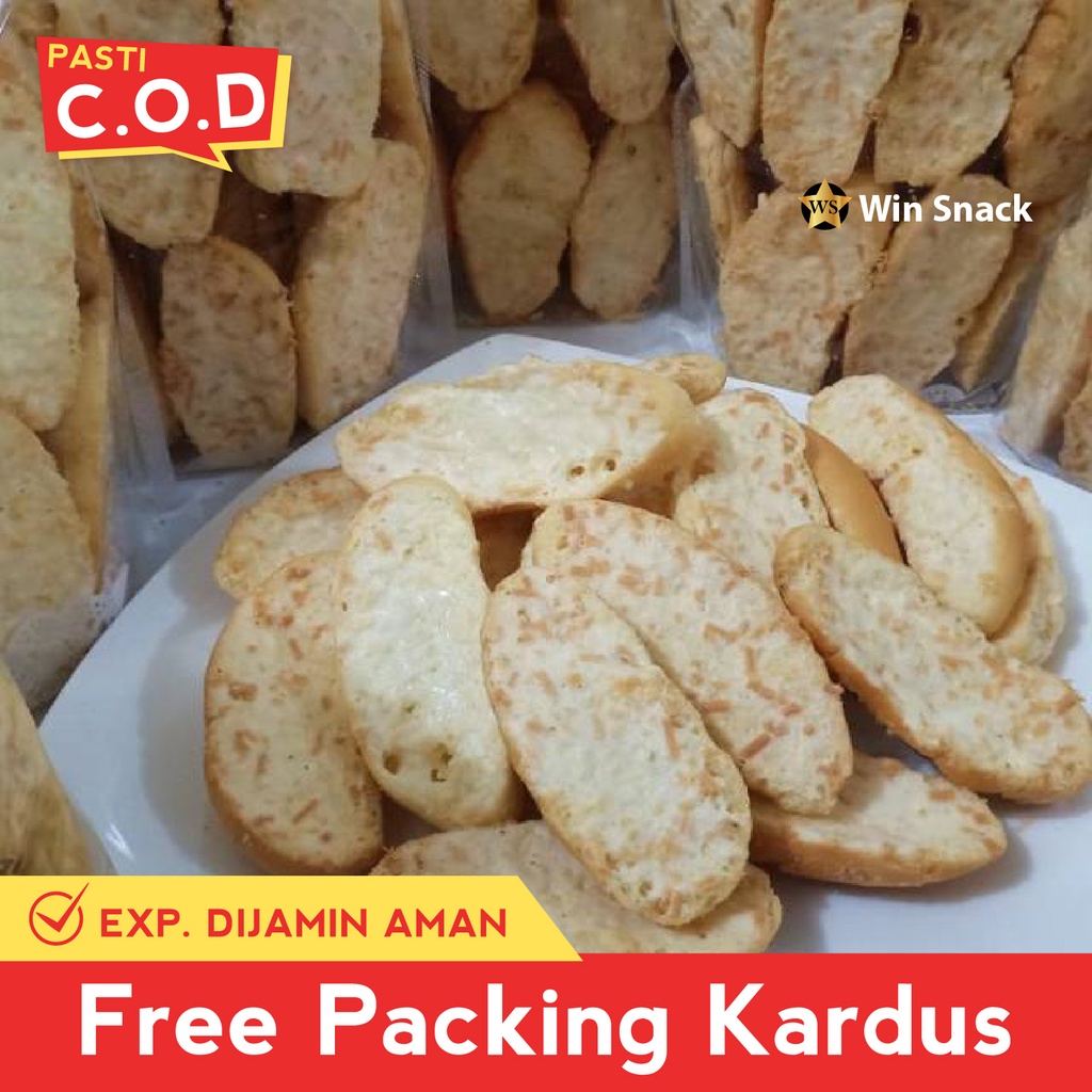 Jual TERMURAH Snack kiloan roti kering bagelen susu keju 400 gram ...