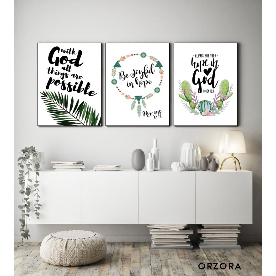 Jual Poster Rohani Kristen / Dekorasi Rumah /Poster Inspirasi(AP30003 ...