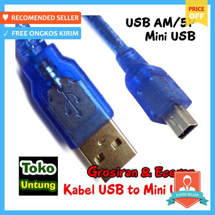 Jual Kabel Mini Usb 5 Pin Bisa Untuk Charger Hp Esia Dan Kabel Data ...