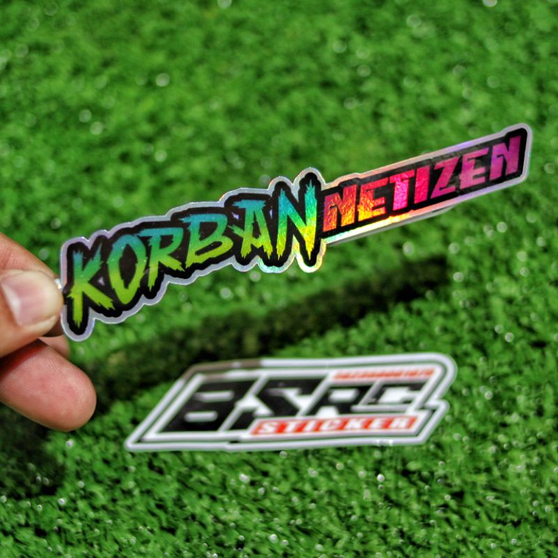 Jual sticker korban netizen hologram premium / sticker viral | Shopee ...