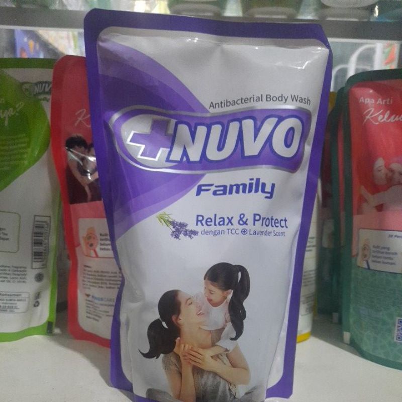 Jual AHZA NUVO ANTIBACTERIAL FAMILY ACTIVE BODYWASH 400ML SABUN MANDI ...