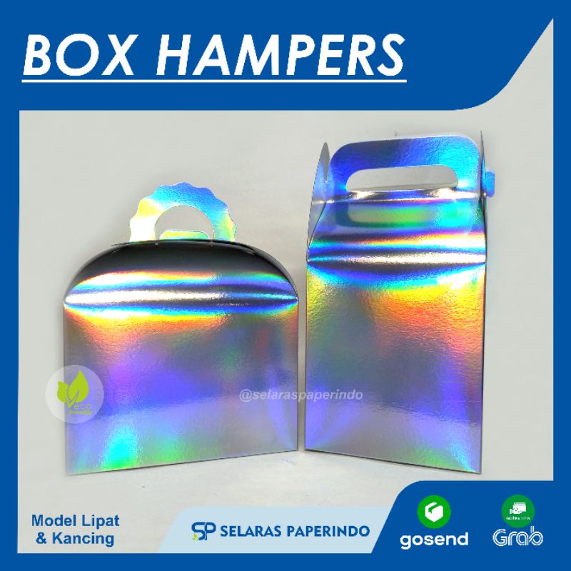 Jual Box hampers hologram - dus hampers silver - hampers hari raya ...