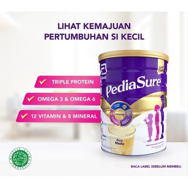 Jual PEDIASURE TRIPLESURE MADU 850GR - SUSU FORMULA PERTUMBUHAN ANAK | Shopee Indonesia
