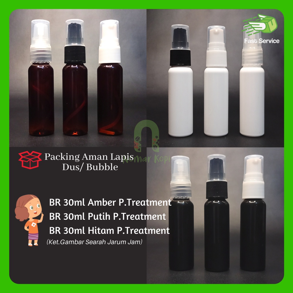 Jual Botol 30ml BR putih Pump Treatment Neck 18 | Shopee Indonesia