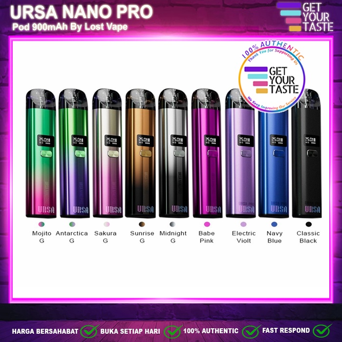 Jual Ursa Nano PRO 25W 900mAh Pod Kit 100% Authentic by Lost Vape ...