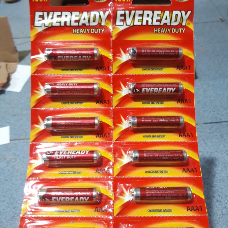 Jual BATERAI EVEREADY AAA /BATERAI REMOT/TIMBANGAN/JAM/DLL (1pcs ...