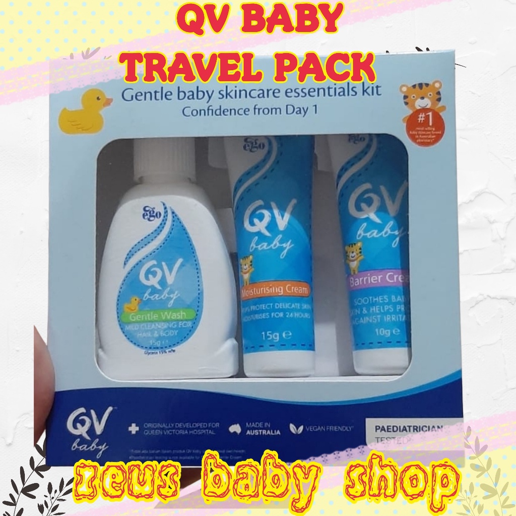 Jual QV Baby Trial Kit 2 Special - travel pack - qv baby gentle wash - qv baby barrier cream ...