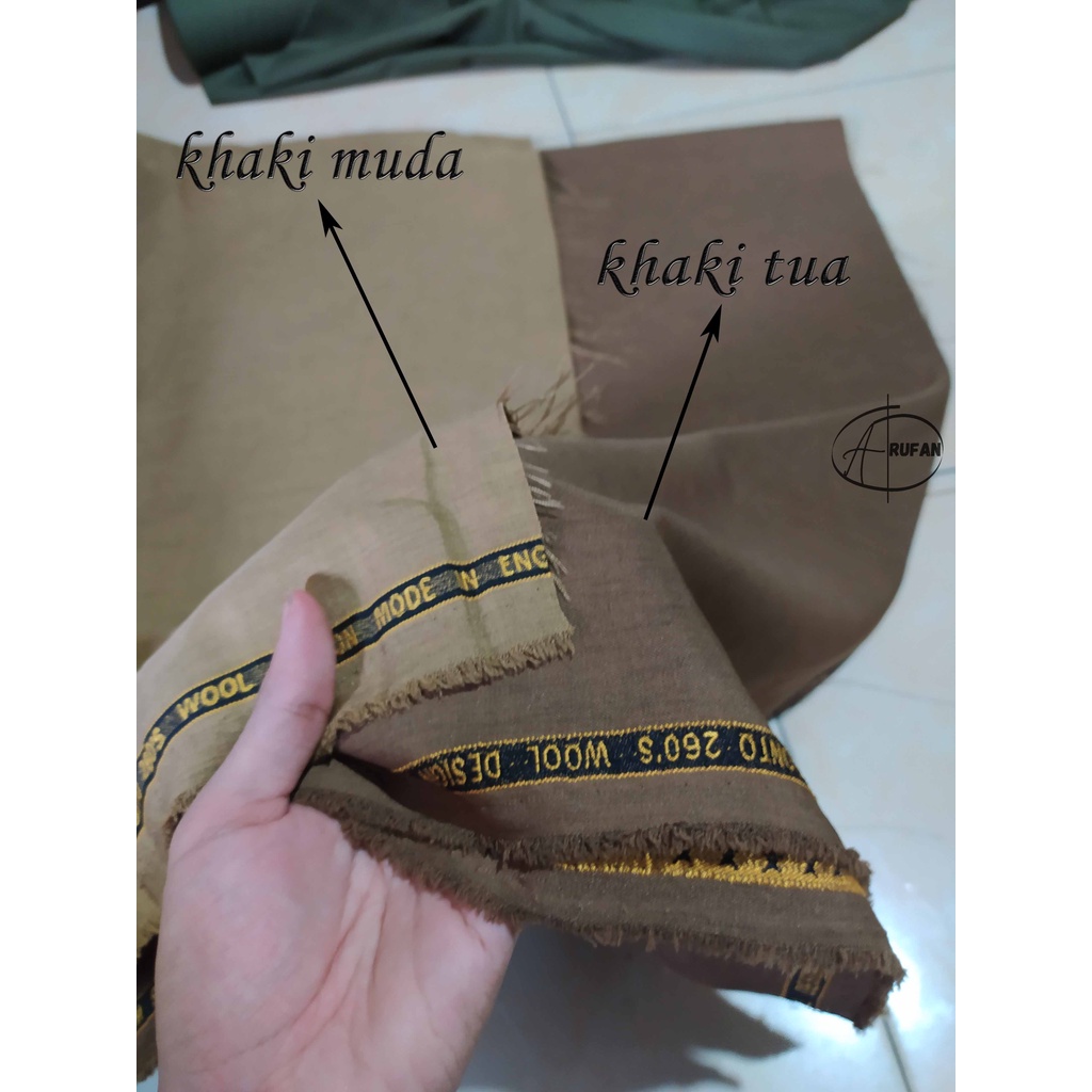 Jual KAIN SERAGAM ASN/PNS WARNA KHAKI TUA DAN MUDA | Shopee Indonesia