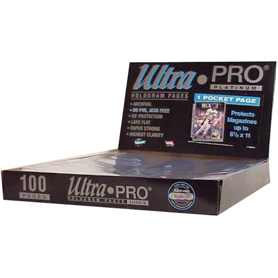 Jual Ultra Pro 1 Pocket Platinum Page with 8-1/2" X 11" Pocket (100 ...