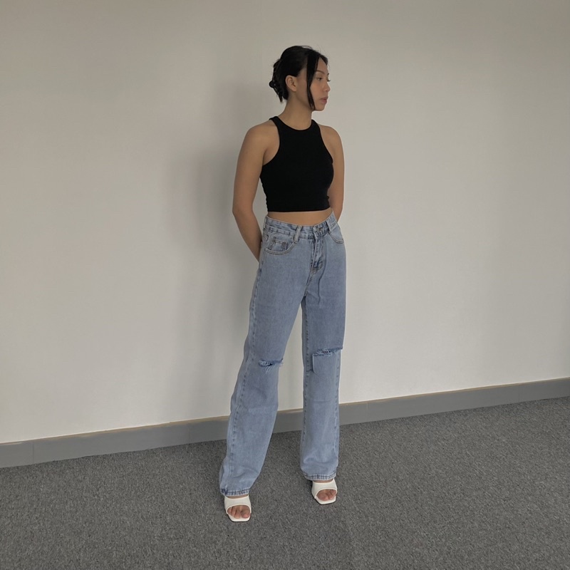 Jual SAVE AND RAVE - ARTHUR RIPPED JEANS - Ripped Jeans Unisex | Shopee ...