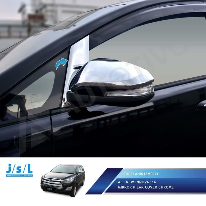 Jual All New Innova Mirror Pillar Cover Chrome/ Aksesoris Toyota Innova ...