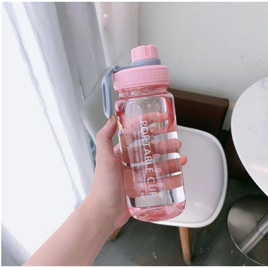 Jual Botol Minum Viral di Banjarmasin Portable Cup Botol Minum 1 Liter ...