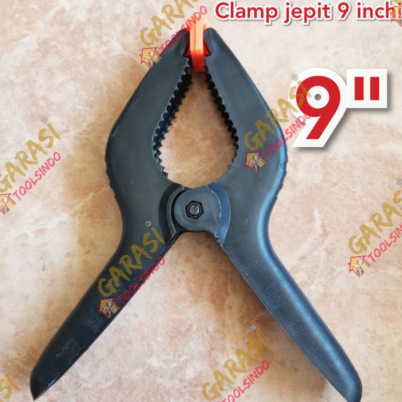 Jual clamp jepit kayu 9 inch klem kayu spring clamp catok kayu klem ...
